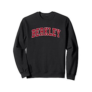 Berkley Michigan MI Vintage Sports Design Red Design Sweatshirt