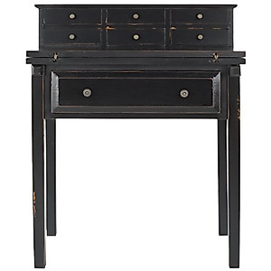 Safavieh American Homes Collection Abigail Distressed Black Fold Down Desk