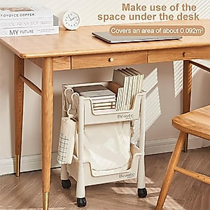 Storage Rolling Cart, 2/3/4 Tiers Moving Cart, Foldable Utility Cart, Multi Functional Rolling Drawer Cart, Rolling Storage Trolley with Wheel, Mobile Storage Organizer, Storage Cart for Books, Snack