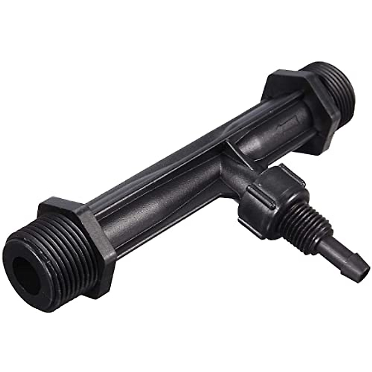 Wytino Fertilizer Injector Tube, Irrigation Venturi Fertilizer Injector 1/2" 3/4” 1” Inch Garden Fertilizer Mixer Injector, Agriculture Device Plastic, Black(1/2 inch)
