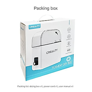 Official Creality Filament Dryer, 1.75 Filament Dry Box, Dust-Proof and Moisture-Proof, Keeping Filaments Dry During