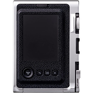 Fujifilm Instax Mini EVO Hybrid Instant Film Camera (Black) (16745183) Bundle with 40 Instant Film Sheets + 32GB Memory Card + Small Padded Case + SD Card Reader + Microfiber Cleaning Cloth