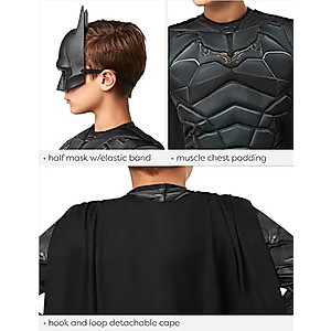 Rubies DC Comics The Batman Movie Deluxe Boy's Batman Costume for Themed Parties and Halloween, Small