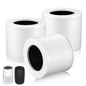MESTICA Filter Fits Core Mini-RF, Compatible with Levoit Core Mini Air Purifier, 3-in-1 H13 True Hepa High-Efficiency Activated Carbon Air Filter Replacement for Core Mini-RF, 3 Pack