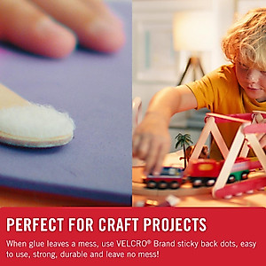 VELCRO Brand Dots with Adhesive | 250 Sets White and Black Assorted | Preschool Classroom Must Haves | Sticky Back Circles Perfect for Teachers | 1/2 Inch Round Tape (VEL-40031-USA)