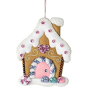 Bucilla Felt Applique 6 Piece Ornament Making Kit, Nutcracker Sweet, Perfect for DIY Arts and Crafts, 89292E