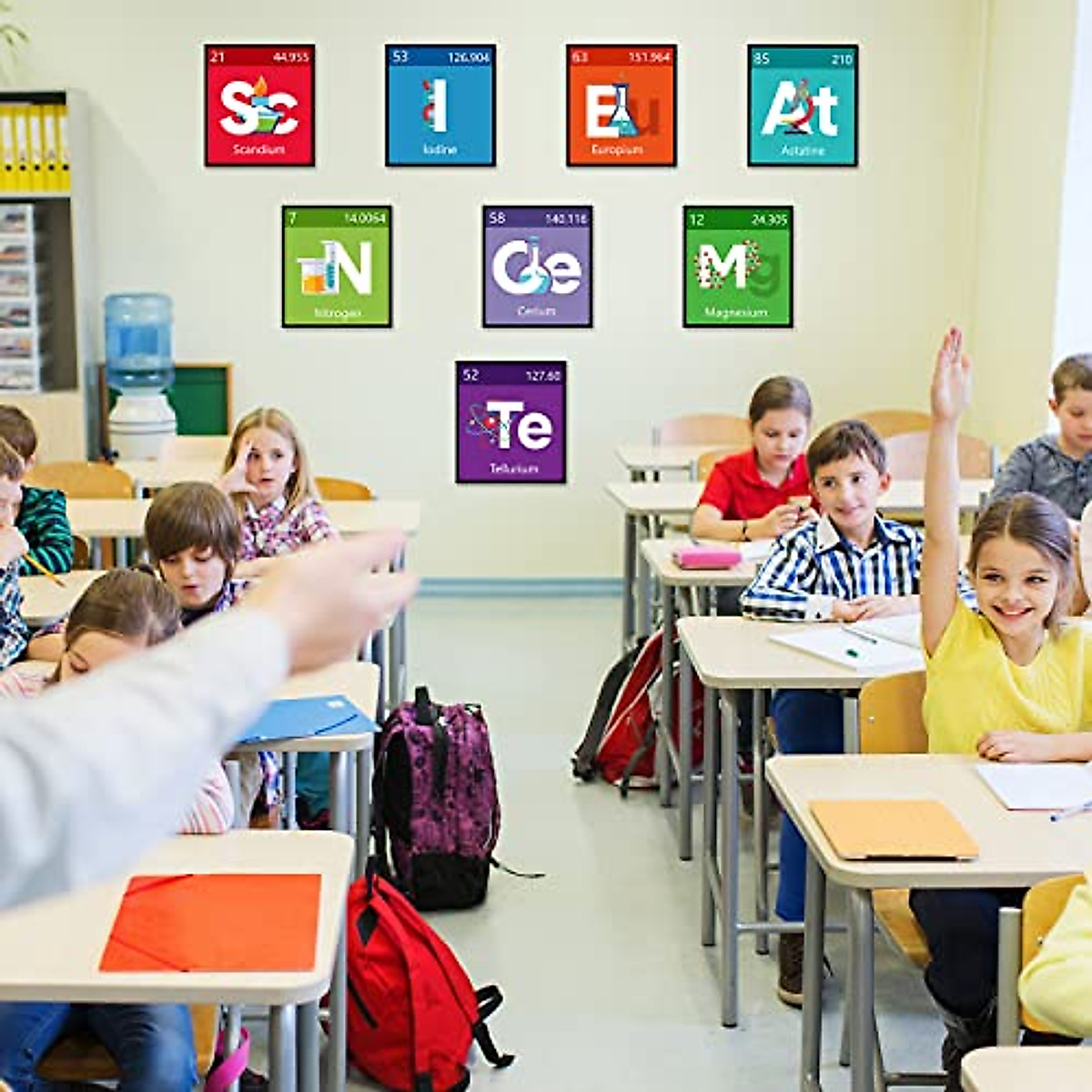 10Pcs Science Classroom Decoration Science Banner and Poster for Teachers Scientist Bulletin Board Set Science Posters Science Lab Cutout for Elementary Middle Preschool Office Supplies (Simple)