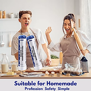 GreatWhip Whipped Cream Chargers 9 Cylinder 615 gram Pure N2O 0.99 Liter Nitrous Tank Compatible with Cream Whippers (9 Cylinders)