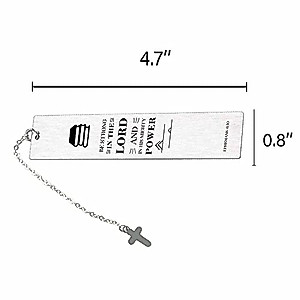 Bookmark for Bible - Christian Religious Gifts for Men, Women, Kids as Gifts for Christian with Cross Pendants-(Ephesians 6:10)