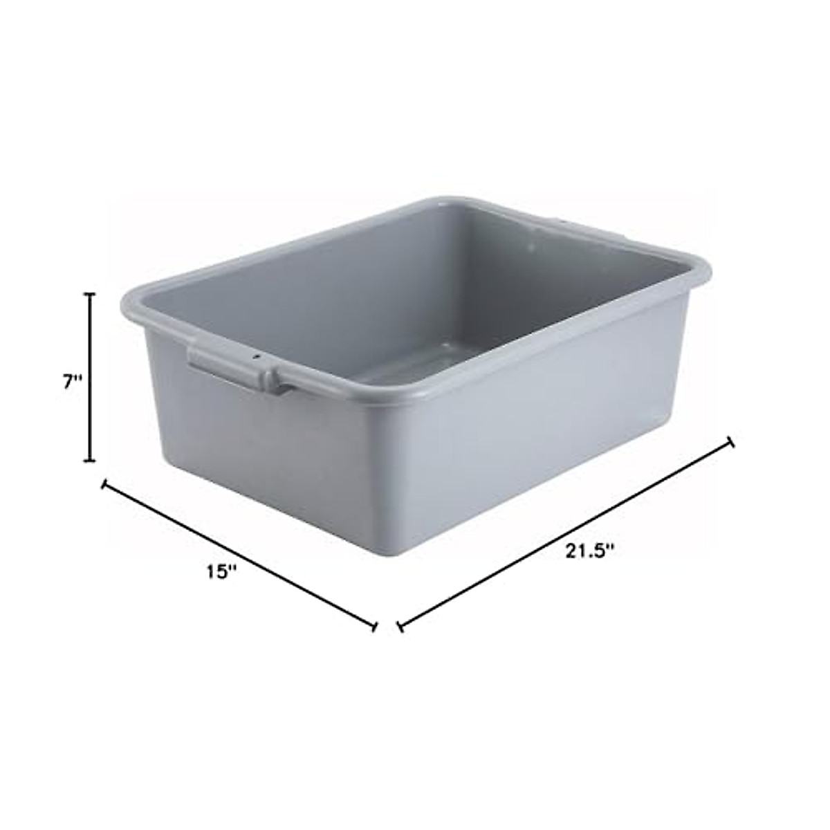 Winco PL-7G Bus Box, 7", Gray