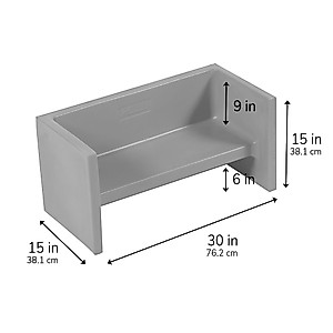 Children's Factory Adapta-Bench, CF910-056, Fern, Kids Flexible Seating, Classroom, Preschool and Daycare Furniture, Indoor or Outdoor Toddler Chairs