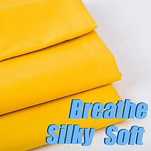 2 Yard Gold Cotton Fabric,Natural Cotton Poplin Fabric by The Yard,Gold Fabric,59 Inches Wide 100% Cotton Fabric,Soft Embroidery Muslin Quilting Fabric Material for Sewing Material Apparel Cloth