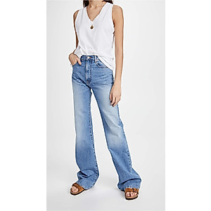 Madewell Women's Whisper Cotton V-Neck Tank, Optic White, S