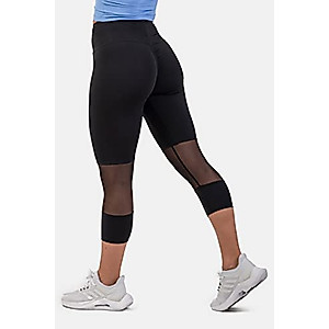 NEBBIA High-Waist ¾ Length Sporty Leggings 406 Black