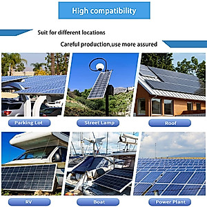 KarlKers Solar Parallel Adapter Cable Solar Y Branch Splitter Connector with Reverse Current Protection, Solar Panel Splitter Connector for Portable Power Station Wire Plug Tool Kit