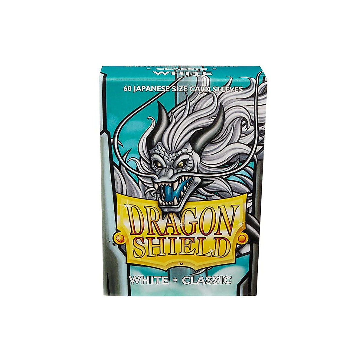 Arcane Tinmen Dragon Shield Japanese Size Card Sleeves – White 60CT – Card Sleeves are Smooth & Tough – Compatible with Pokemon, Yugioh, and More, (AT-10605)