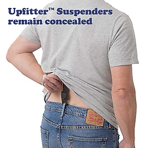 HIKERS - Upfitter Hidden Suspenders for Men Under Clothes - 3 Point Belt Loop