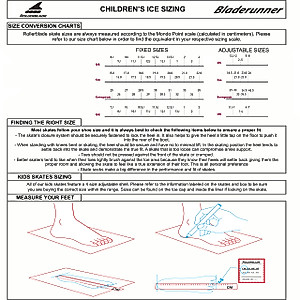 Bladerunner Kids Ice Skates, Black/Green, Size 5-8