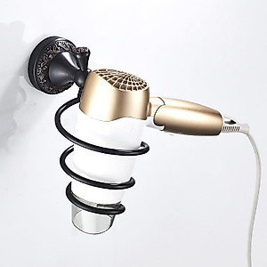 Oil Rubbed Bronze Hair Dryer Holder Wall Mount Hair Blower Bracket