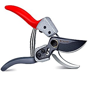 Kynup Garden Shears, Bypass Pruning Shears for Gardening, Tree Trimmers Secateurs, Hand Pruner, Gardening Shears, Clippers For The Garden, Bonsai Cutters, Loppers (Black)
