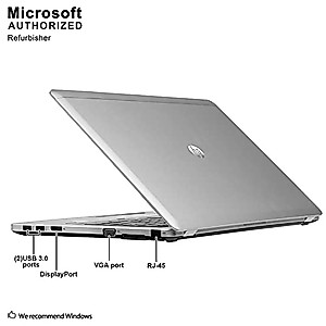 HP EliteBook Folio 9480M 14in Intel Core i5-4310U 2.0GHz 8GB 180GB SSD Windows 10 Professional (Renewed)