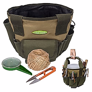 Garden Tool Bag – Makes Gardening Easy – Carry All Your Garden Tools and Supplies – Perfect Garden Tote and Bucket Organizer for Passionate Gardeners