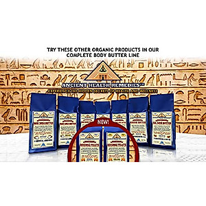 Ancient Health Remedies Organic Shea, Cocoa, Mango Butter ULTIMATE BODY BUTTER BLOCK 1 LB (16 oz) Raw, Unrefined Skincare Ingredient for Homemade DIY Lotion Making, Baby Care and Hand Cream (USA)