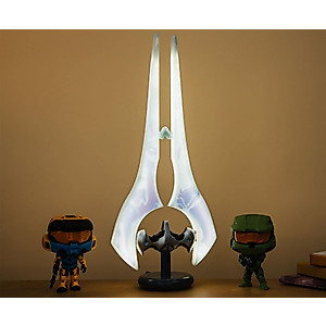 Ukonic Halo Light-Up Covenant Energy Sword Collectible Desktop Lamp With LED Light | Video Game-Themed Room Essentials | Bedside Table Lamp, Home Decor Accessories | 14 Inches Tall