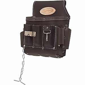 McGuire-Nicholas 526-CC Brown Professional Electrician'S Pouch, oil tanned leather