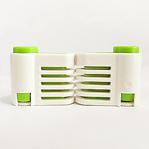 UPKOCH 5pairs Bread Kitchen Stratification Cutting Bakeware Tool Leveler Fixator Cut Slicing Green Slicer Layer Accessories Plastic Shopgreen Layers for Toast Cutter Cake Slice Pastry
