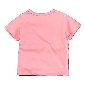 Dinosaurs Graphic T-Shirt Toddler Baby Boy Girl Volcano Print Tee Tops Short Sleeve Clothes (Volcano, 3t)