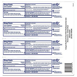 Colgate Max Fresh Whitening Toothpaste with Breath Strips, Clean Mint, 6 Ounce Tube, 4 Pack