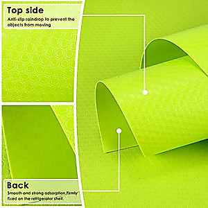Refrigerator Liners,moinkerin 6 Pieces Refrigerator Mats 17.7x11.4 INCH Fridge Liners Washable Refrigerator Shelf Liners for Kitchen, Refrigerator, Cabinet, Table Mat, Drawer
