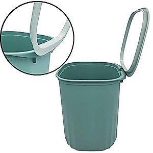 JASINCESS 1.5 Gallon Trash Can Small Plastic Wastebasket Square Trash Bin Garbage Container Bin for Bathroom, Kitchen, Bedroom, Home Office,Kids Rooms