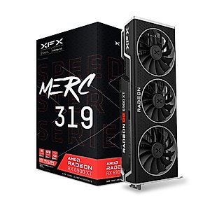 XFX Speedster MERC319 AMD Radeon RX 6900 XT Black Gaming Graphics Card with 16GB GDDR6, HDMI, 3xDP, AMD RDNA 2 RX-69XTATBD9