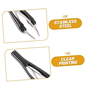 Frcolor Eyebrow Tweezers Automatic Retractable for Facial Eyebrow Removal (Color Random)