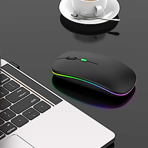 Neises Bluetooth Mouse for ipad,Bluetooth Mouse for MacBook Air/Mac/MacBook Pro/Mini/ipad Pro/iMac/Laptop,Rechargeable Wireless Mouse for MacBook Air/MacBook pro Chromebook Laptop PC