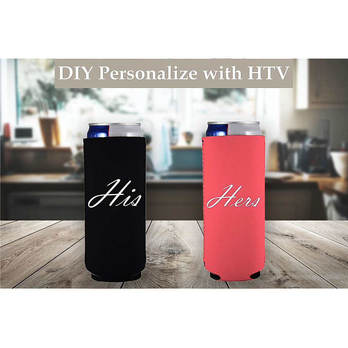 Blank Magnetic Slim Can Coolie (Royal Blue, 2 Pack)