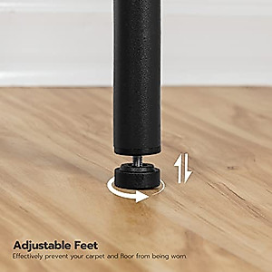 HOOBRO Bar Stools with Backrest, Set of 2 Bar Chairs, Counter Stools with PU Upholstery, Breakfast Stools with Footrest, for Kitchen, Living Room, Bar, Rustic Brown and Black BF31BY01