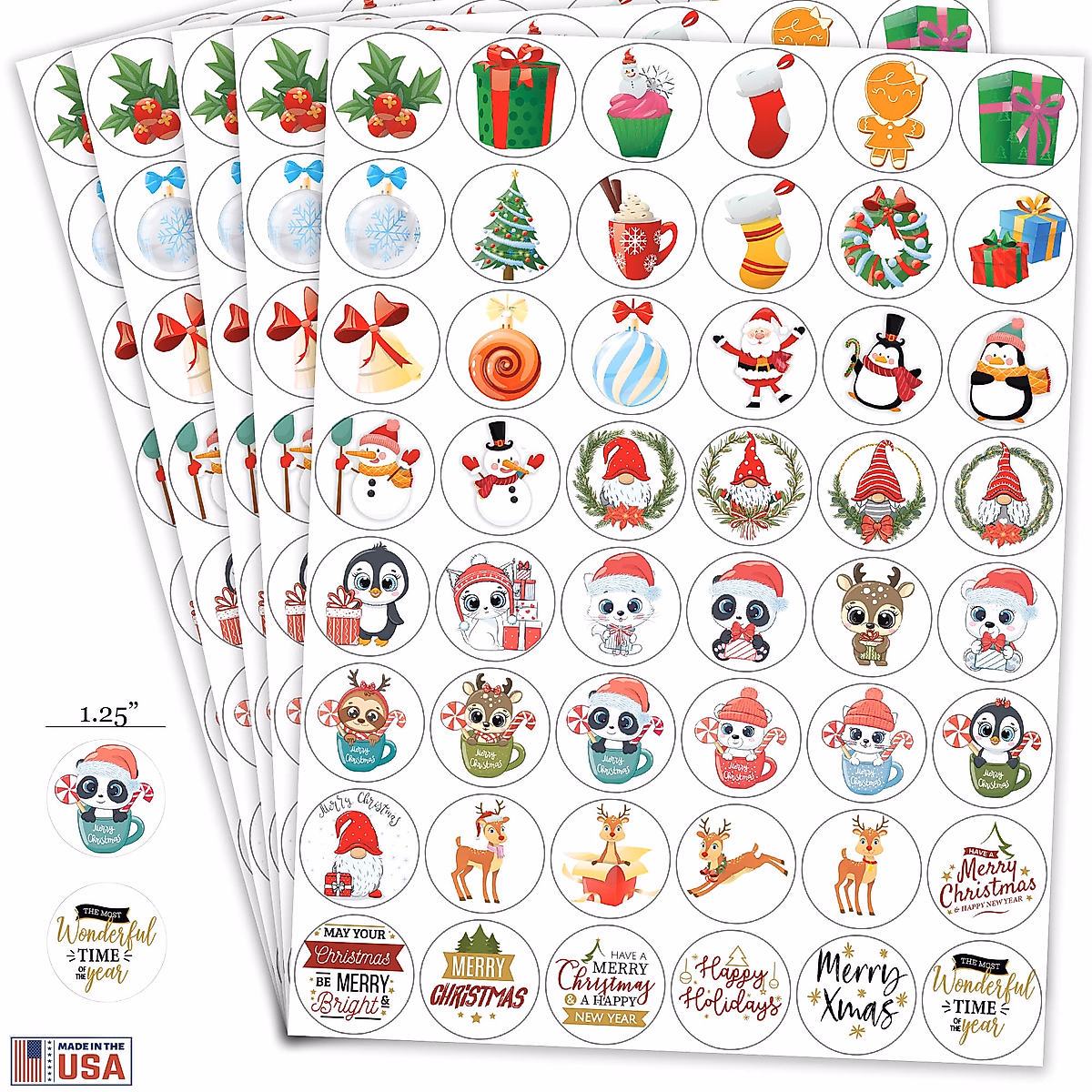 Personalized Return Address Labels - Simple Elegant Design - 240 Labels & 240 Envelope Seals Included - Made in The U.S.A.