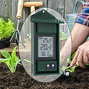Digital Greenhouse Thermometer – Max Min Thermometer to Monitor High and Low Temperatures in a Greenhouse – Hi Lo Temperature Recording Thermometer Greenhouse Accessories
