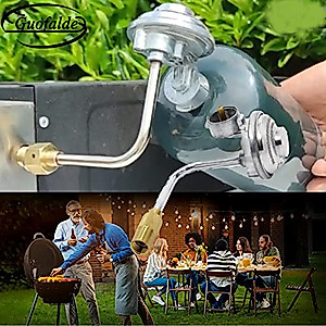 GUOFALDE Gas Grill Regulator Fit, Replacement for Blackstone 17" and 22" Tabletop Griddle Grill, Low Pressure 1lb Propane Regulator with Adapter Fitting