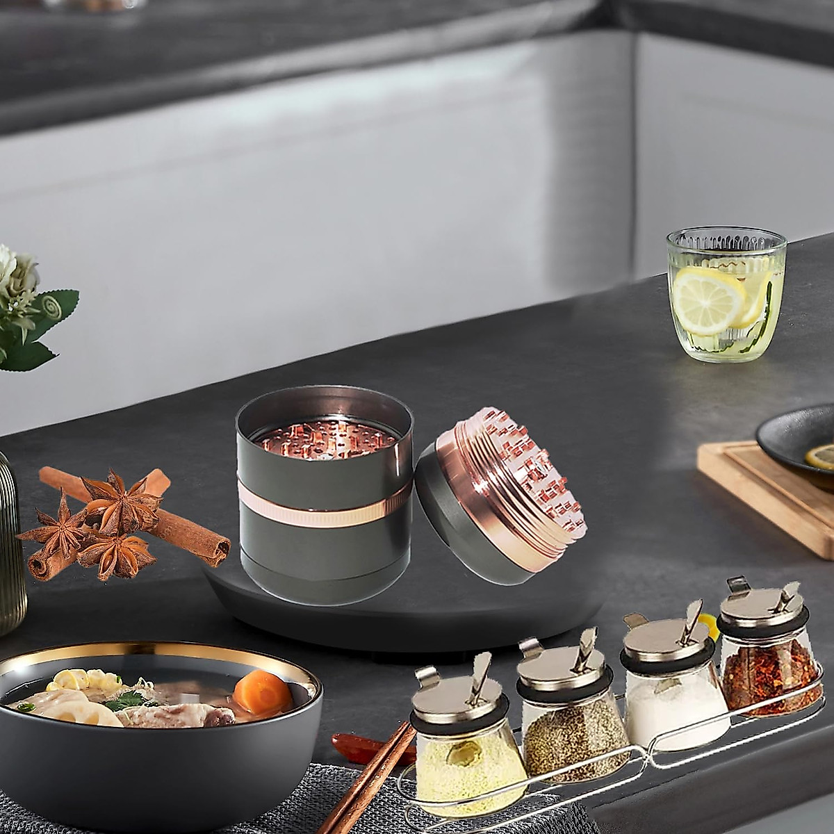 Coffee Grinder Jar. 3.4-Inch Manual Multifunctional, Also Suitable For Storage And Grinding Use