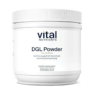 Vital Nutrients DGL Powder | Vegan Supplement | DGL Licorice Root Extract to Support Healthy Stomach Lining and Digestive Tract* | Gluten, Dairy and Soy Free | Non-GMO | 120 Grams