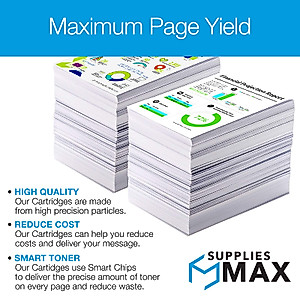 SuppliesMAX Remanufactured Replacement for HP Envy 5540/5545/5640/5660/5665/7640/7645/8000/8005 Black High Yield Inkjet (3/PK-600 Page Yield) (NO. 62XL) (C2P05AE_3PK)