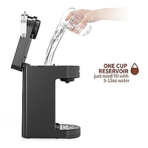 CHULUX Single Serve Coffee Maker, Mini Coffee Maker Compact Coffee Machine, Single Cup Coffee Maker for Kitchen Office Travel Coffee Brewer