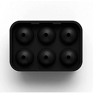 Glacio Premium Silicone Ice Tray Set - 2-in-1 Combo with Large 2" Square Cubes & Sphere Ball Mold - Ideal for Whiskey, Cocktails, and Beverages - Easy Release & BPA-Free