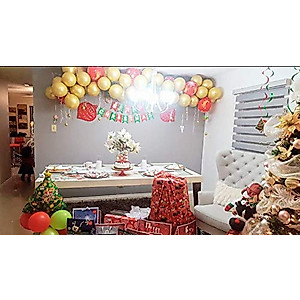 HDLJD Gold Balloons, 12 Inch Gold Metallic Latex Balloons for Happy Birthday Baby Showers Bridal Shower Wedding Party Decorations - 50PCS