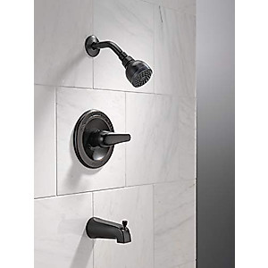Peerless Single-Handle Tub and Shower Faucet Trim Kit with Single-Spray Touch-Clean Shower Head, Oil-Rubbed Bronze PTT188750-OB (Valve Not Included)