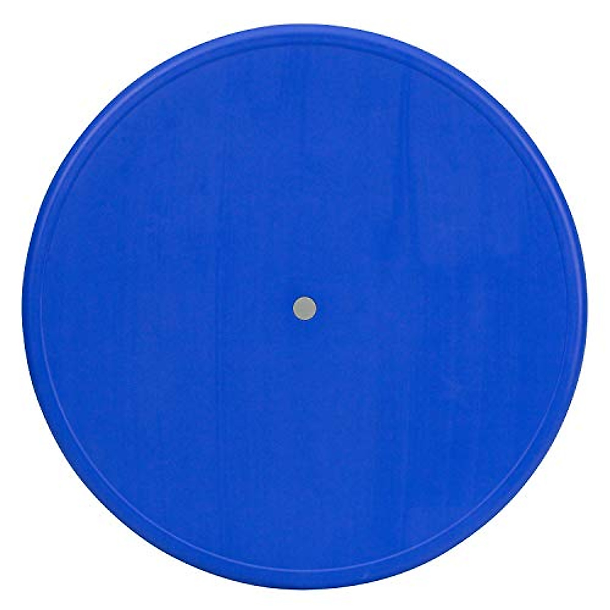 EMMA + OLIVER 33" Round Blue Plastic Height Adjustable Activity Table